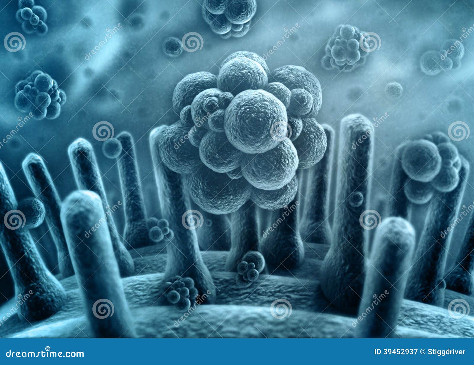 Bacteria SEM concept stock illustration. Illustration of close - 39452937