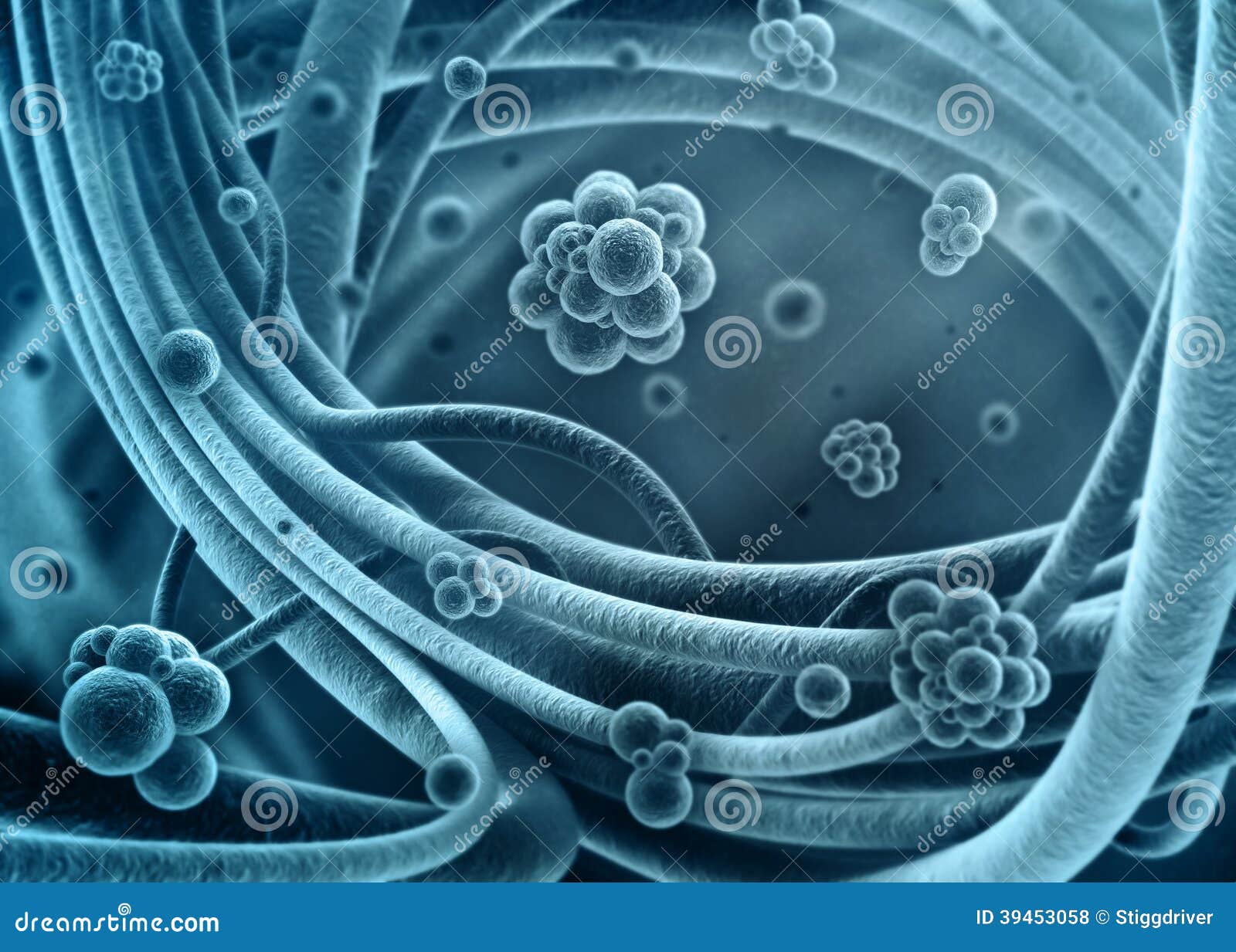 Bacteria SEM concept stock illustration. Illustration of medical - 39453058