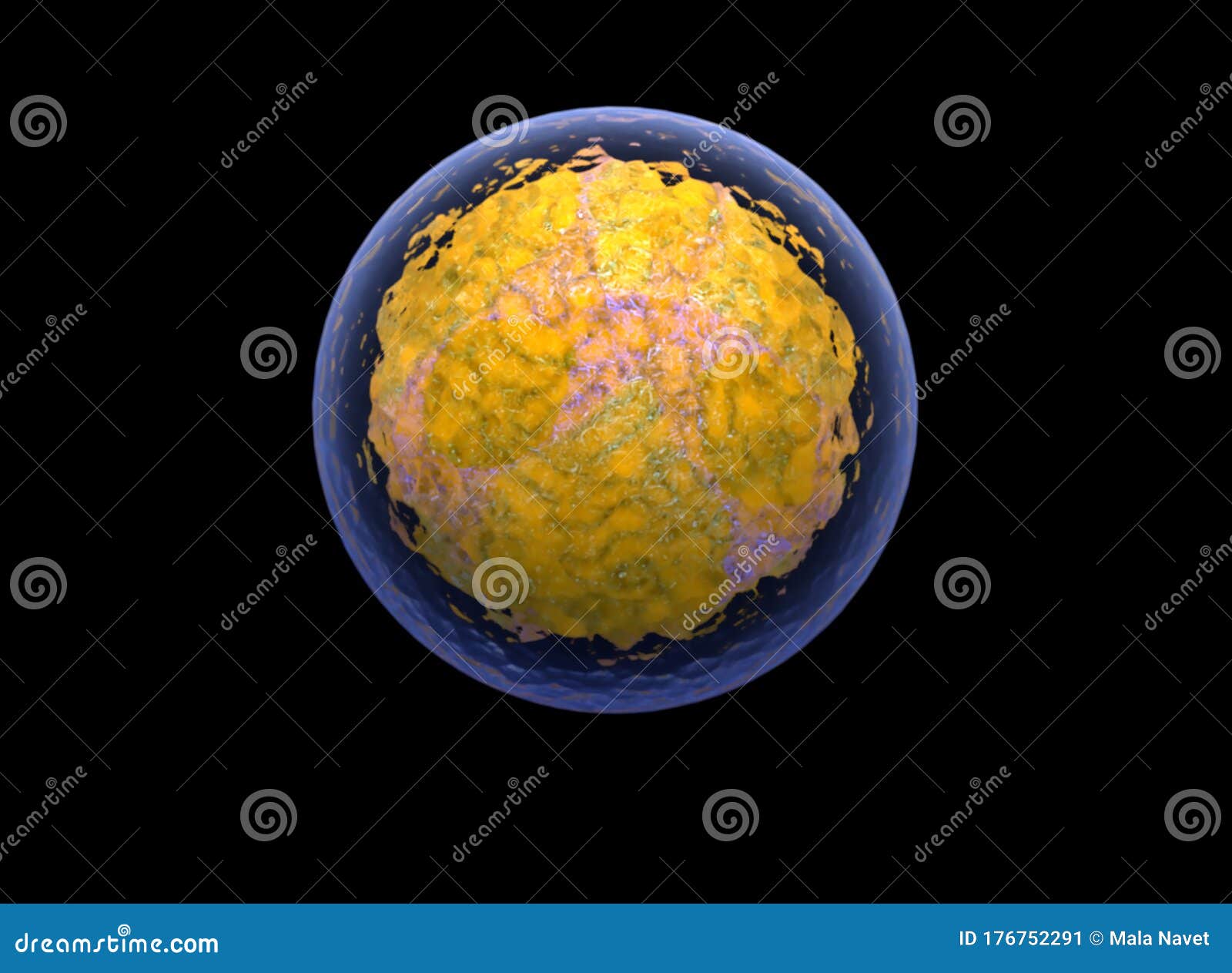 Nucleolus, Nucleus, 3d Stem Cell. Stock Image | CartoonDealer.com ...