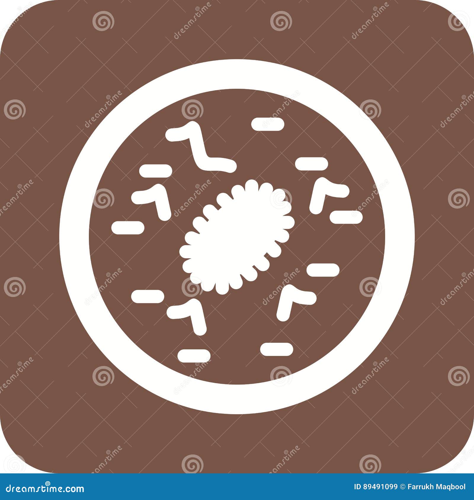 Bacteria in Slide stock vector. Illustration of science - 89491099