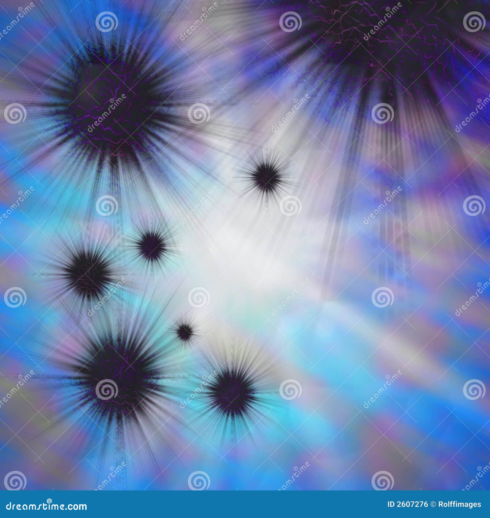 Bacteria Spore On Red Background. 3d Illustration Stock Photo ...