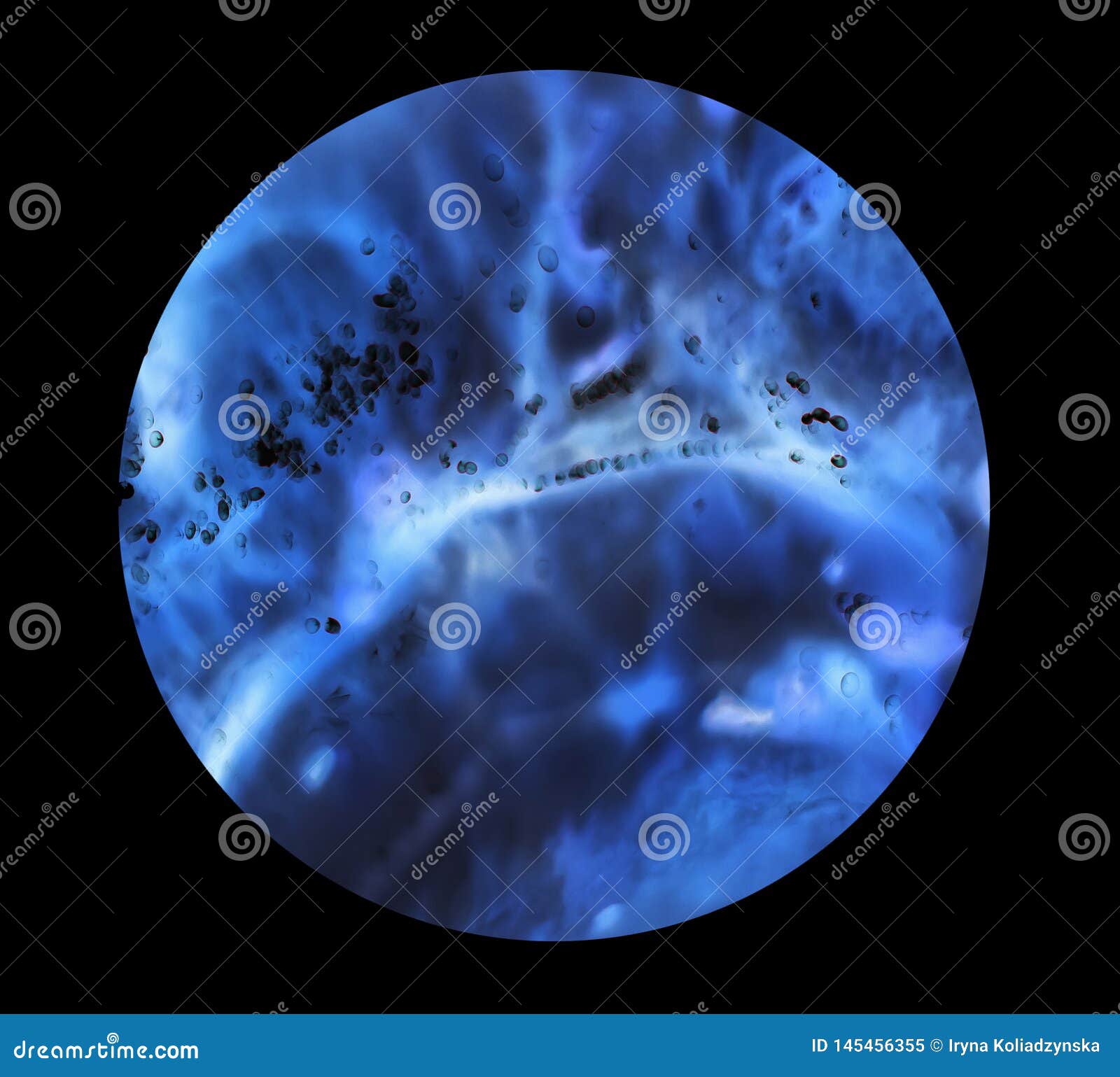 Bacteria Under The Microscope Background. Background Bacteria Royalty ...