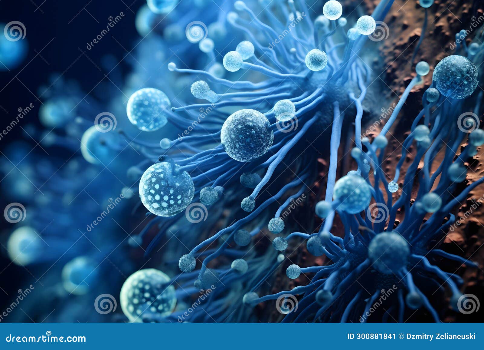 Aspergillus Sp. In Microscope Stock Photo | CartoonDealer.com #219960738