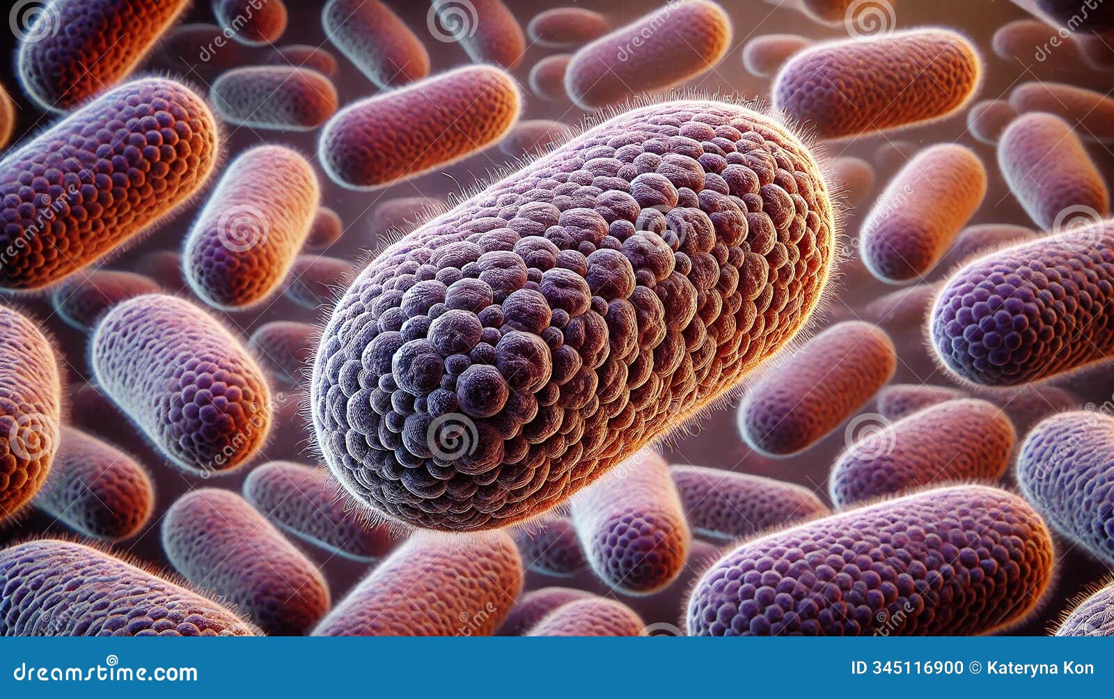 Bacteria Under Microscope, Generative Ai Illustration Stock Photo ...