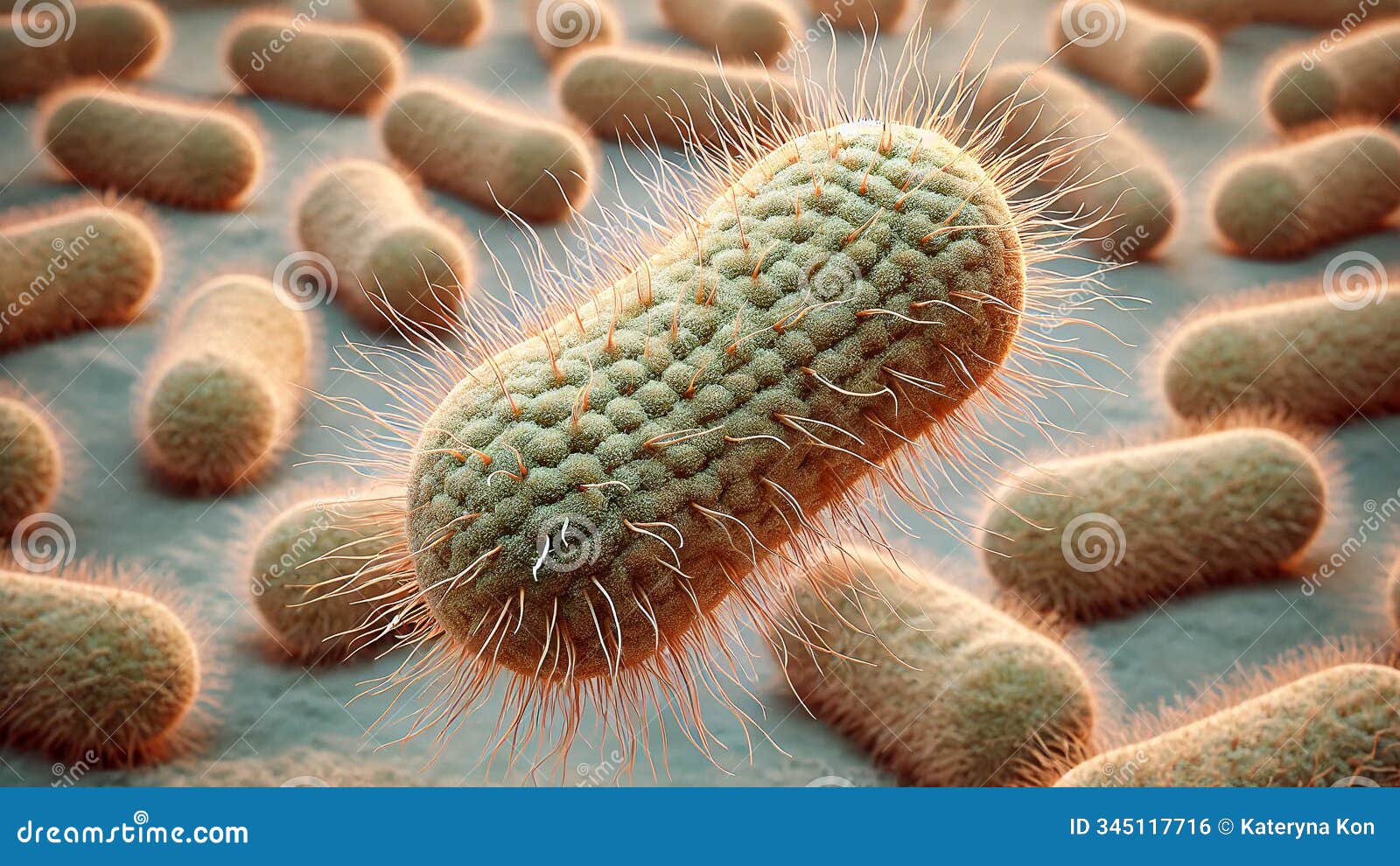 Bacteria Under Microscope, Generative Ai Illustration Stock Photo ...
