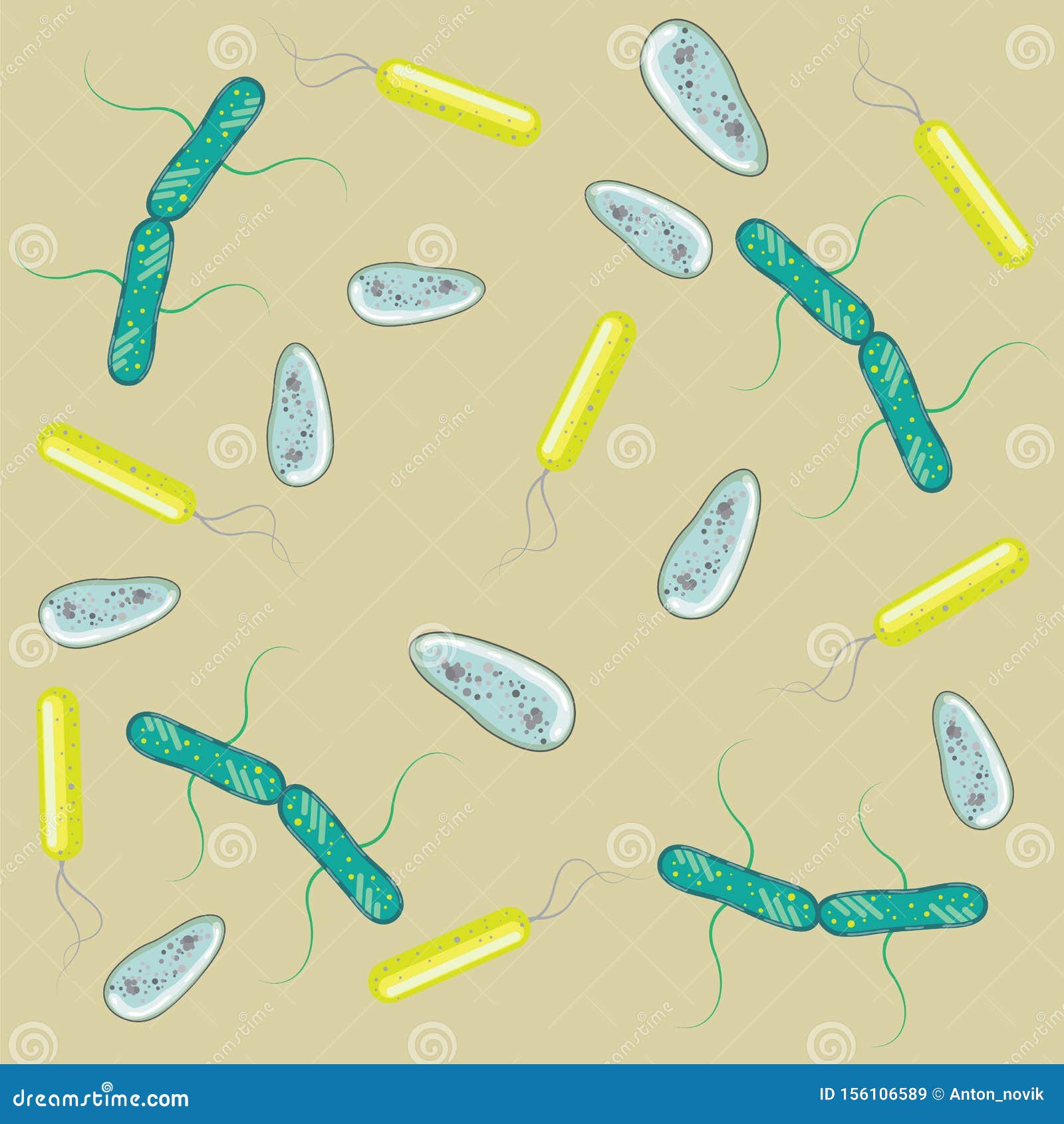 Bacteria vector drawing stock vector. Illustration of bacteriology ...