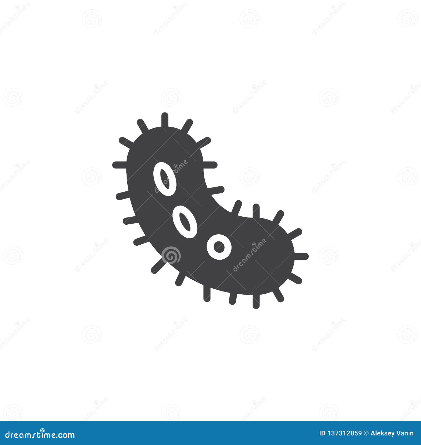 Bacteria vector icon stock vector. Illustration of filled - 137312859 Bacteria vector icon stock vector. Illustration of filled - 137312859