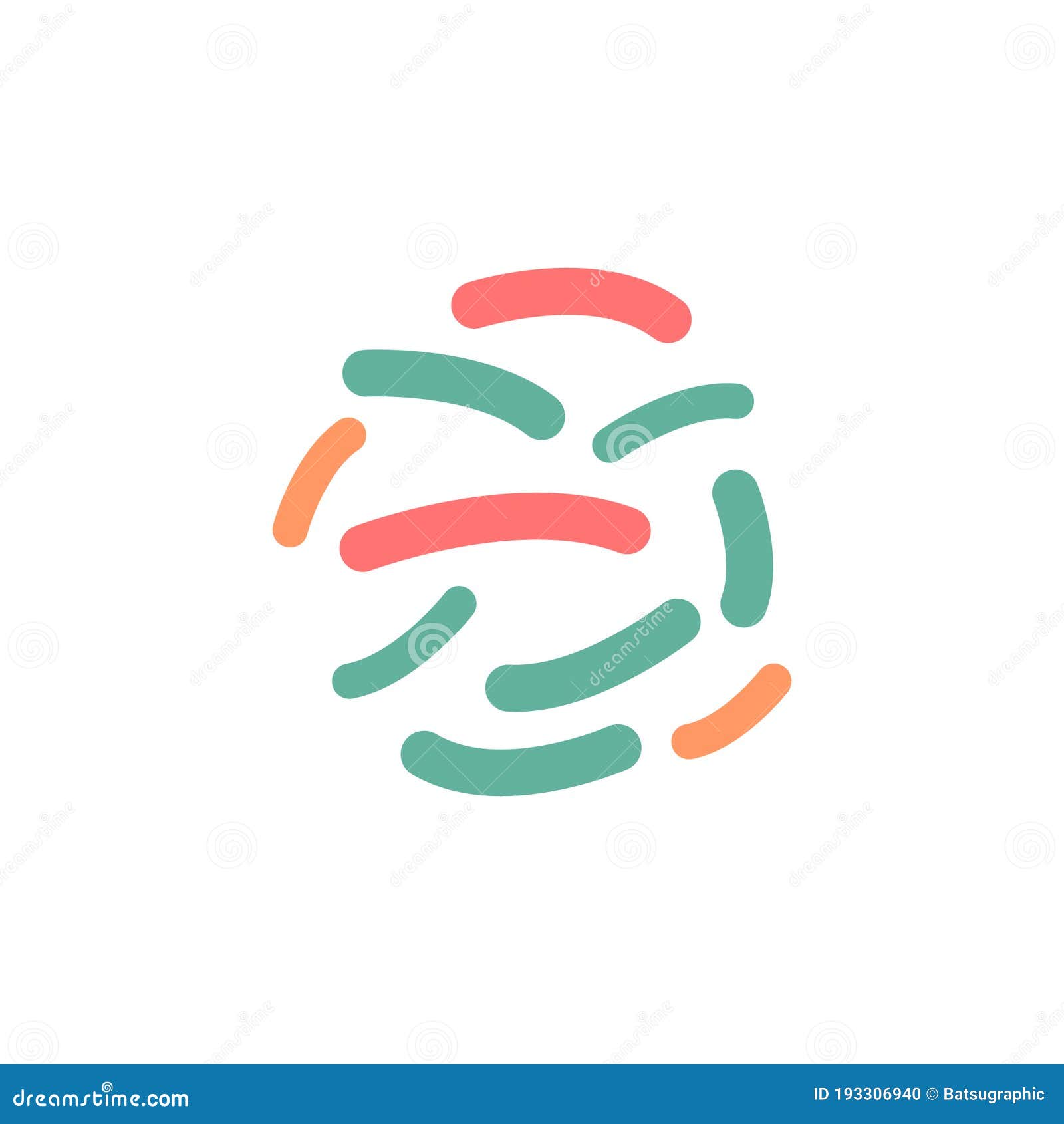 Bacteria Vector Icon Logo Design Stock Vector - Illustration of ...
