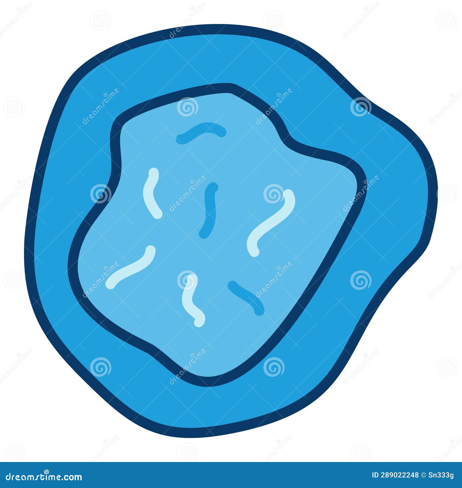 Bacteria Vector Medical Concept Blue Icon or Symbol Stock Illustration ...