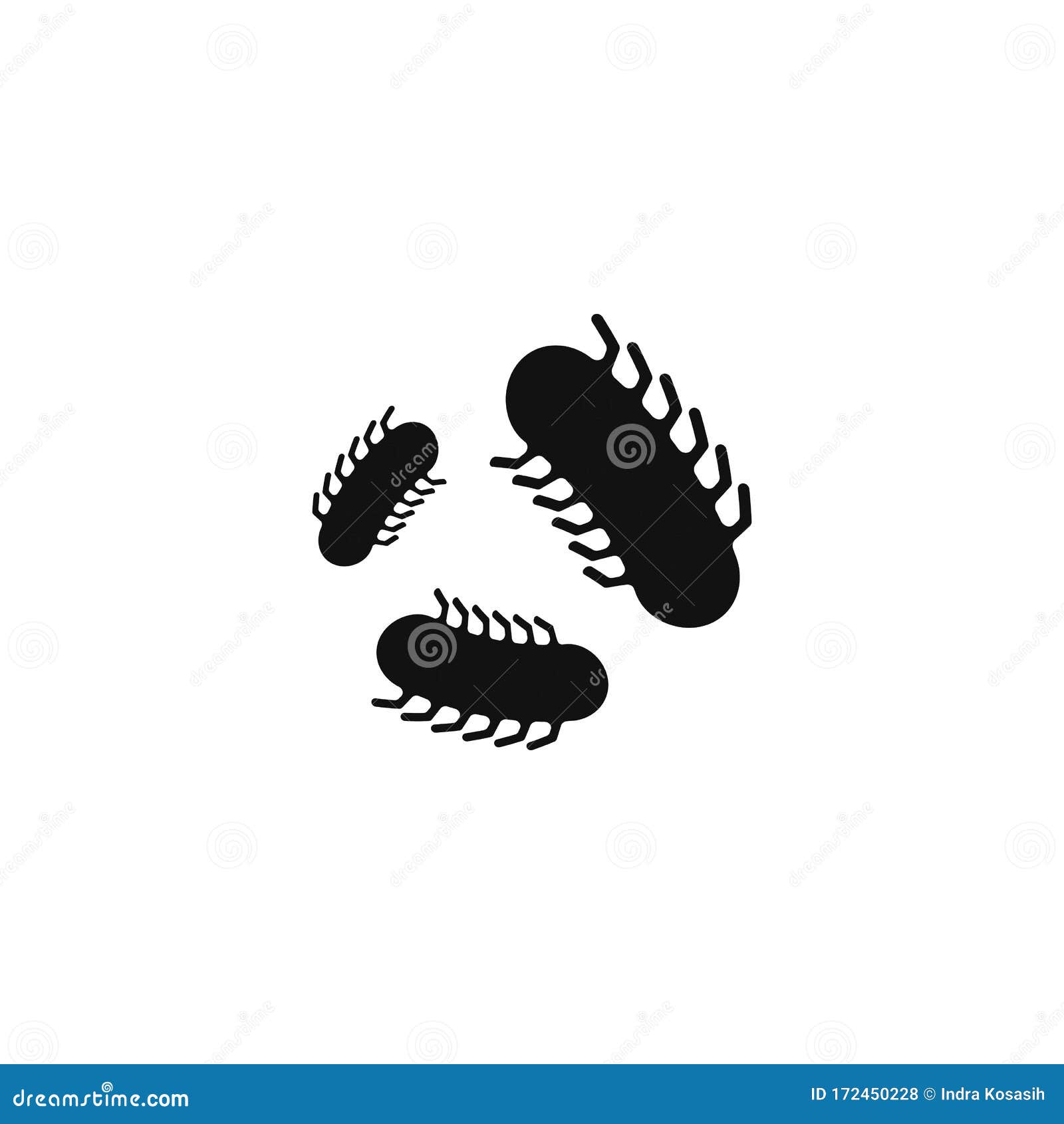 Bacteria Vector Symbol Logo Icon Stock Vector - Illustration of ...
