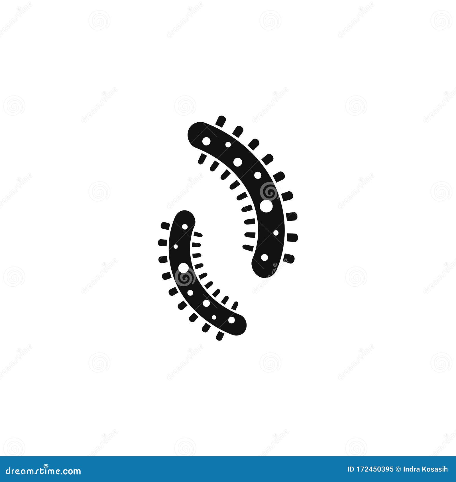 Bacteria Vector Symbol Logo Icon Stock Vector - Illustration of ...