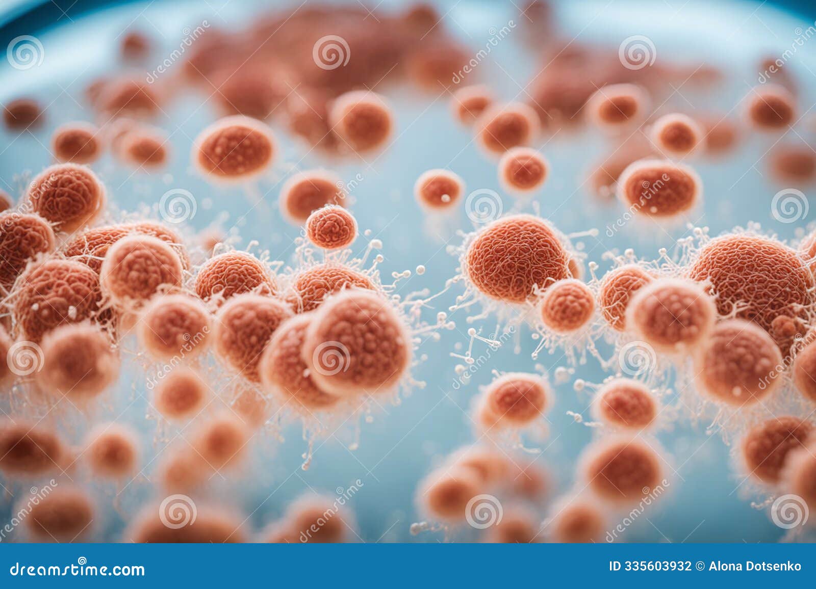 Bacteria Virus Cells Macro Close-up Shot, Scientific Laboratory Lab ...