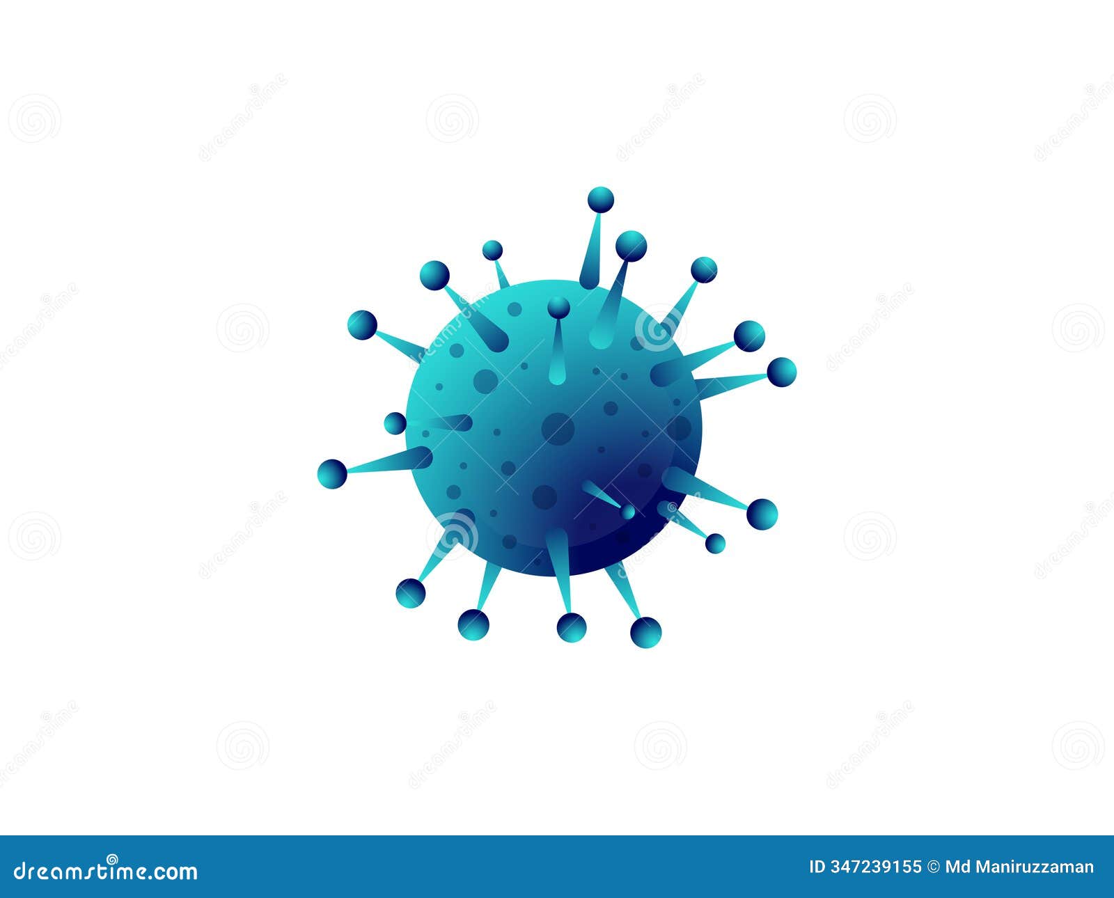 Bacteria and Virus, Germ and Microbe, Microorganism. Realistic ...