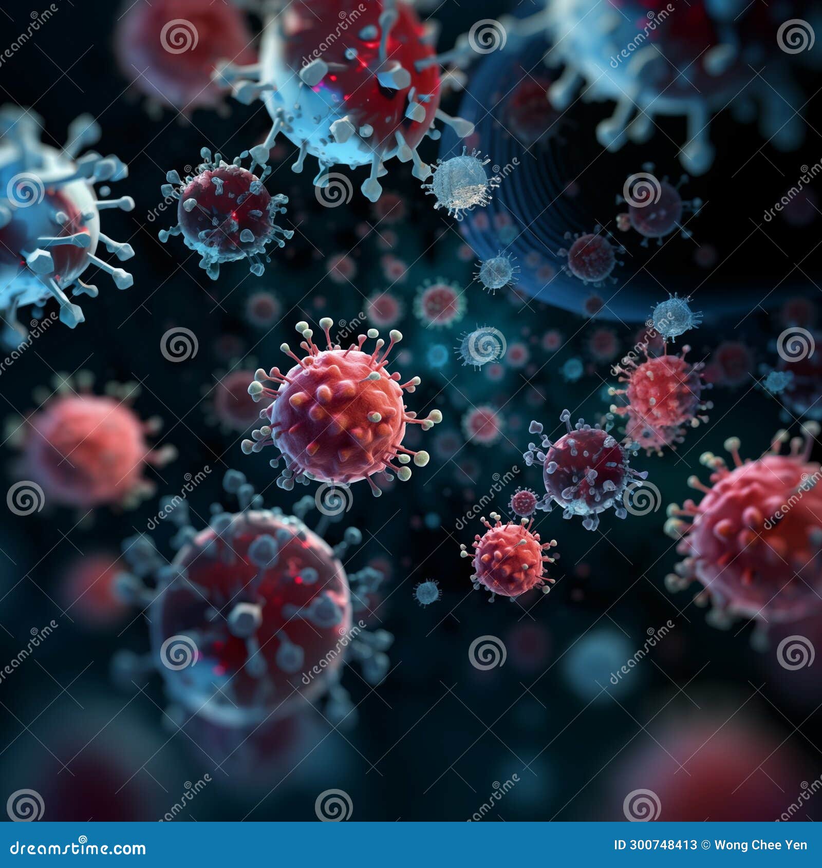 Bacteria Virus Germs Microorganisms Pathogens Diseases Illustration ...