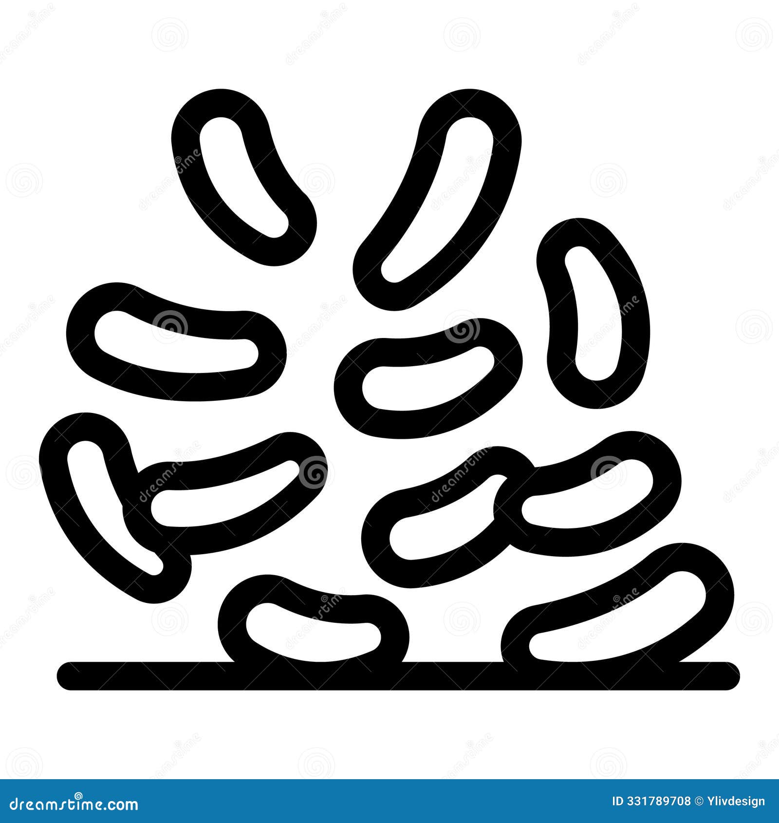 Bacteria and Virus are Multiplying on a Surface Stock Vector ...