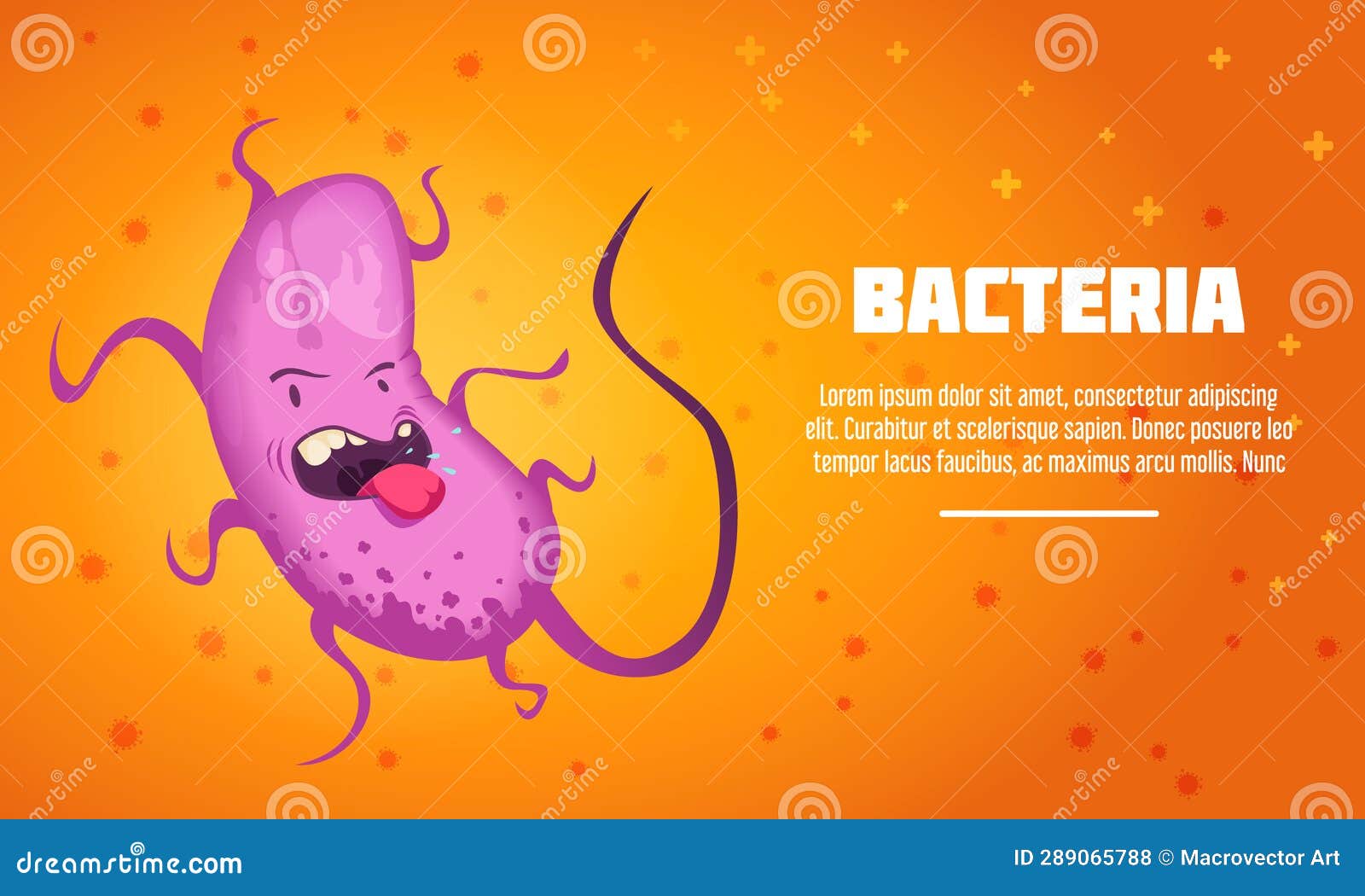 Bacteria and Virus Poster stock vector. Illustration of healthcare - 289065788