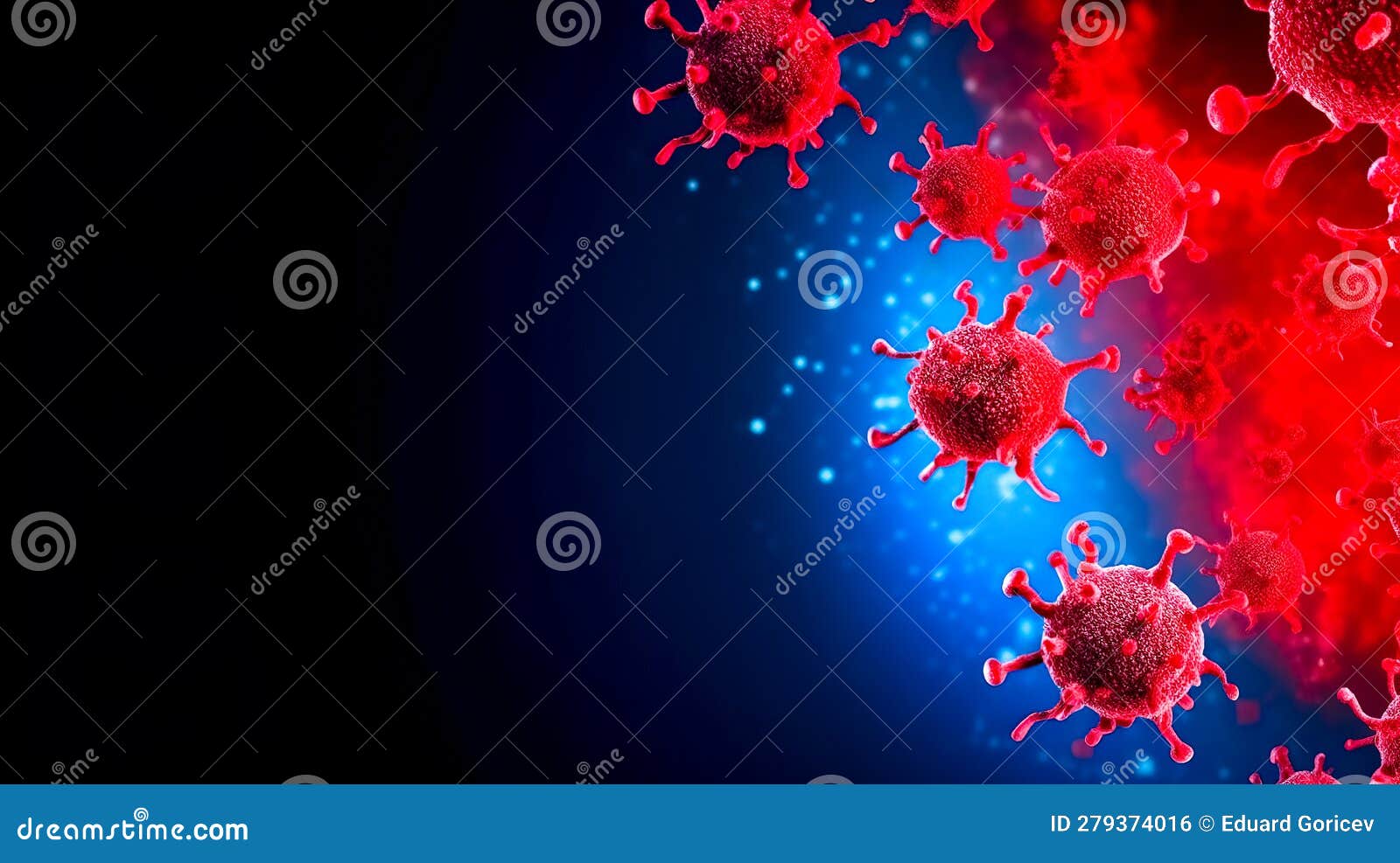 Pathogen Bacteria, Virus Under a Microscope, Danger of Disease ...