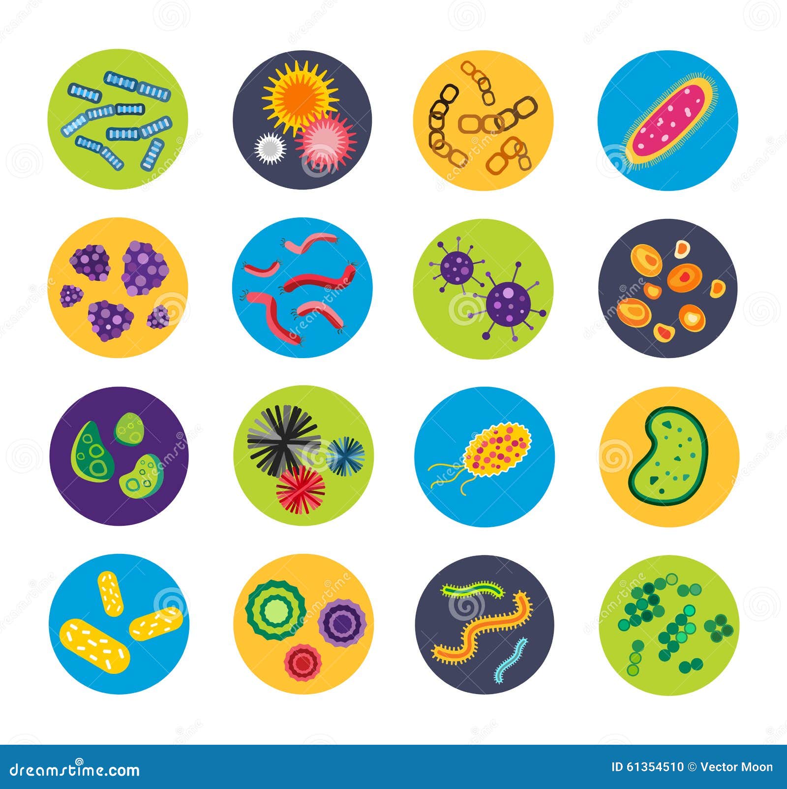 Virus Vector Icon, Bacteria Pictogram | CartoonDealer.com #246365480