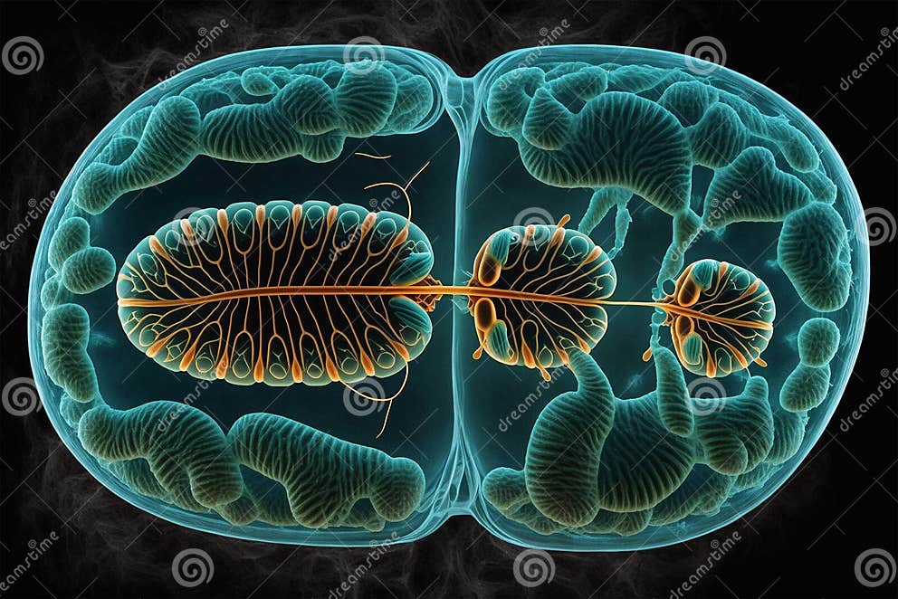 Bacteria Viruses Mitochondria Electron Microscope Magnification Stock ...