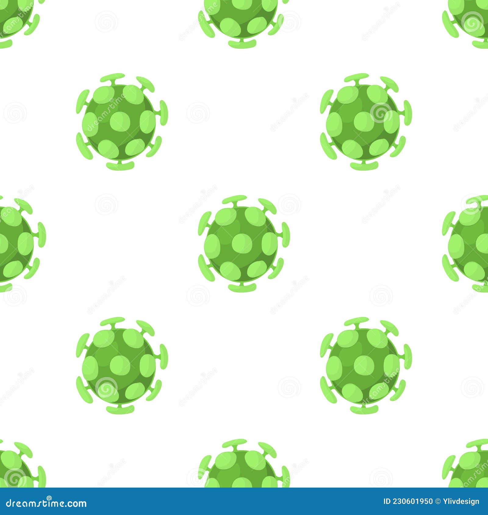 Bacterial Cell Pattern Seamless Vector Stock Vector - Illustration of ...