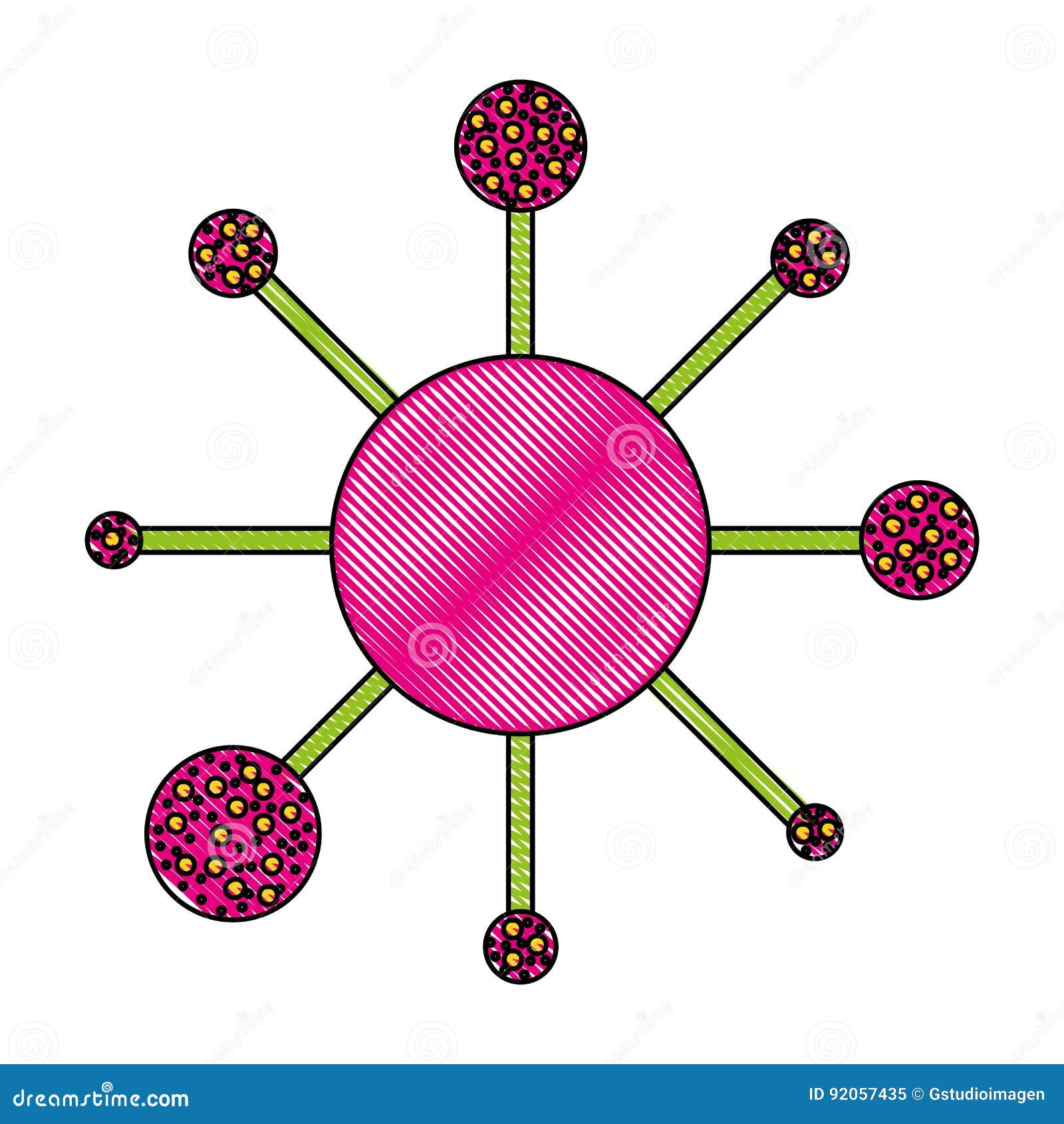 Bacterial Cell Structure Icon Stock Vector - Illustration of isolated ...