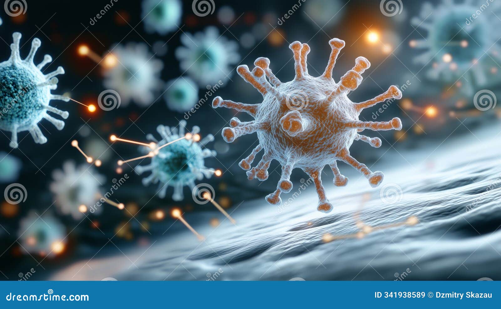 Bacterial Cells in Dynamic Movement Under a Microscope during ...