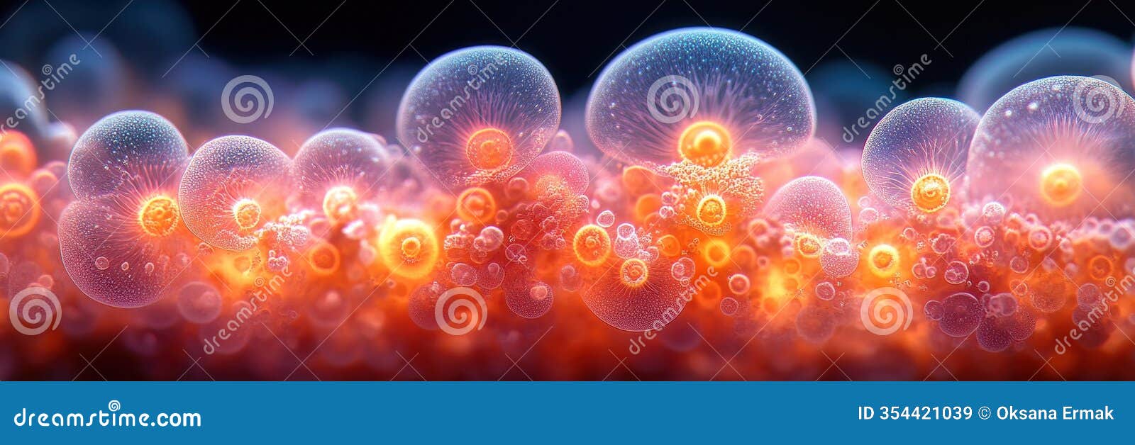 Bacterial Colonies Under a Microscope, Featuring Organic Patterns ...