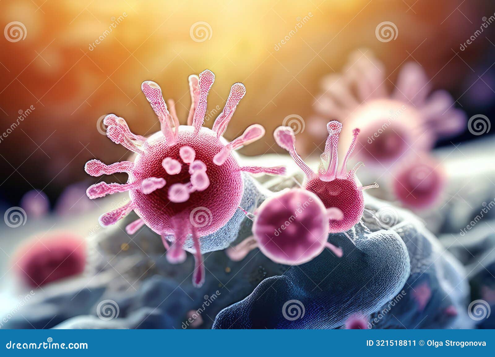 Bacterial Colony Under Microscope Stock Image - Image of research ...