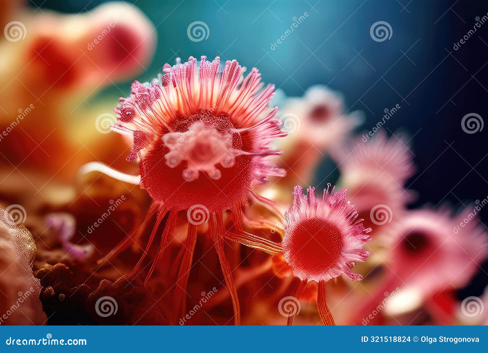 Bacterial Colony Under Microscope Stock Photo - Image of clinical ...