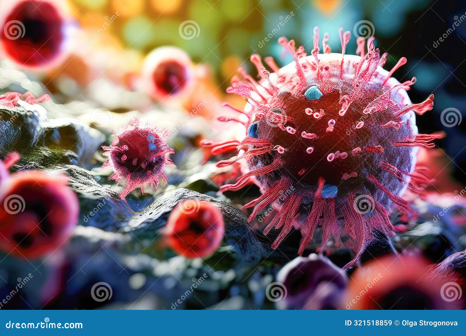 Bacterial Colony Under Microscope Stock Image - Image of bacteria ...