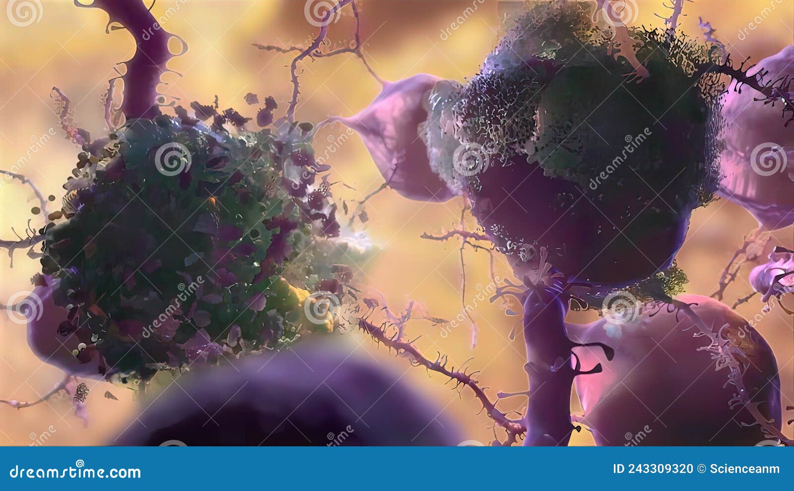 Bacterial Diphtheria, Fight Against Antibodies Stock Illustration ...