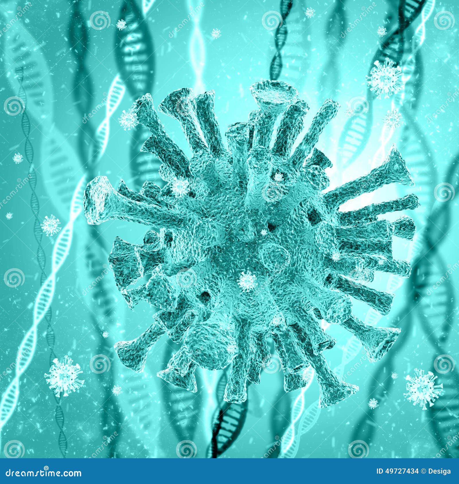 Bacterial Intruder Cells Causing Sickness Stock Image | CartoonDealer ...