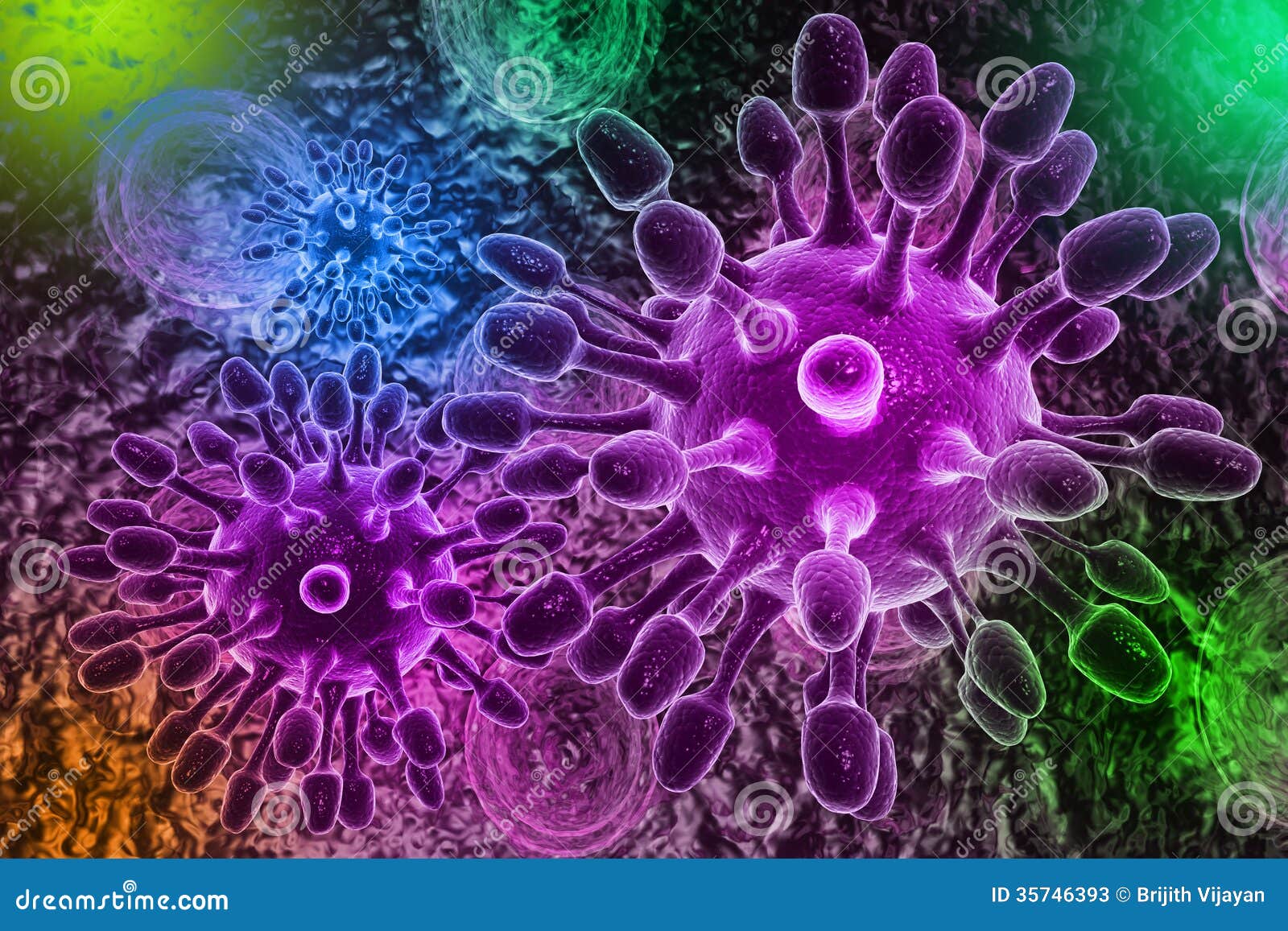Bacterial Intruder Cells Causing Sickness Stock Illustration ...
