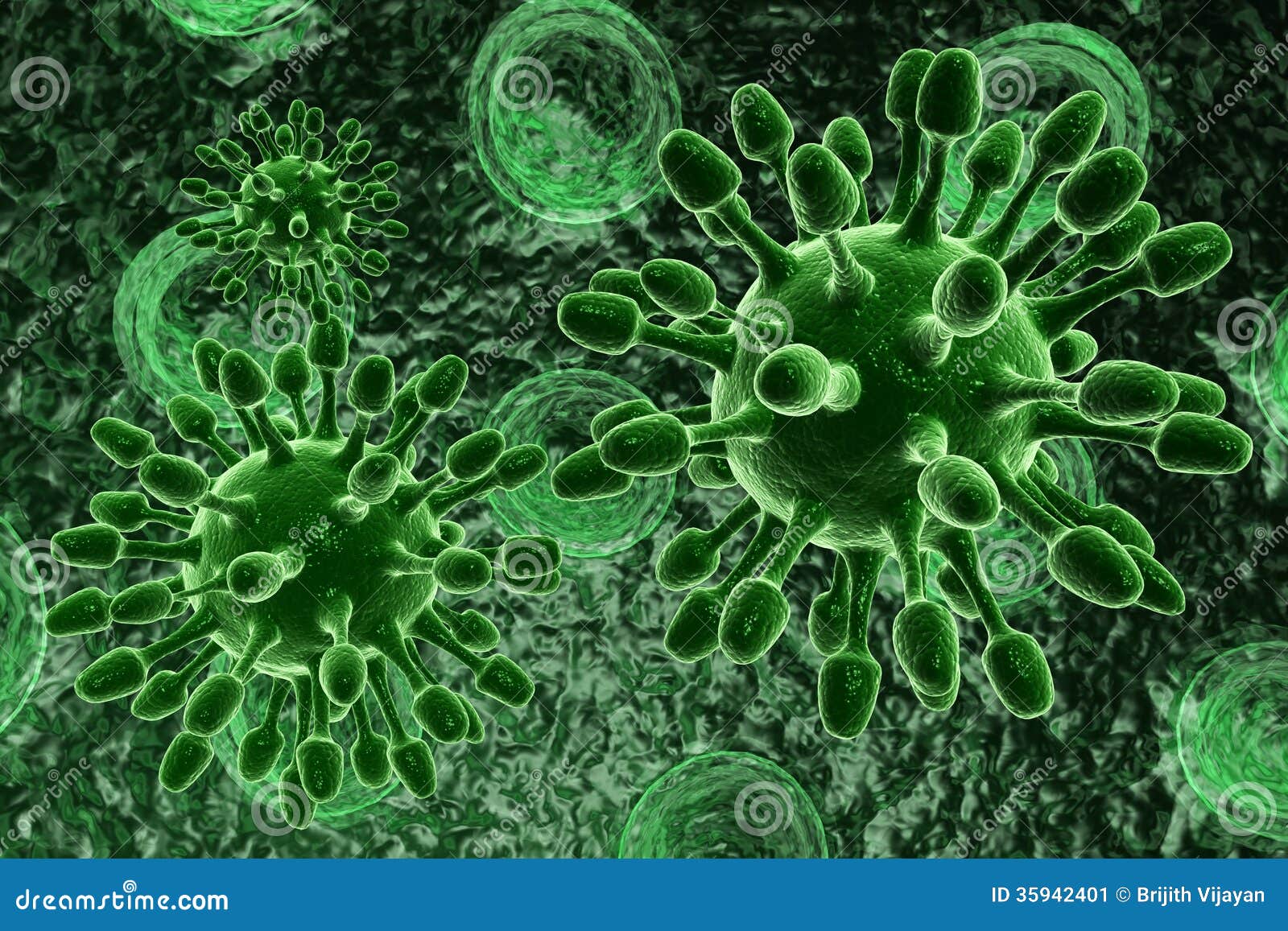 Bacterial Intruder Cells Causing Sickness Stock Illustration ...