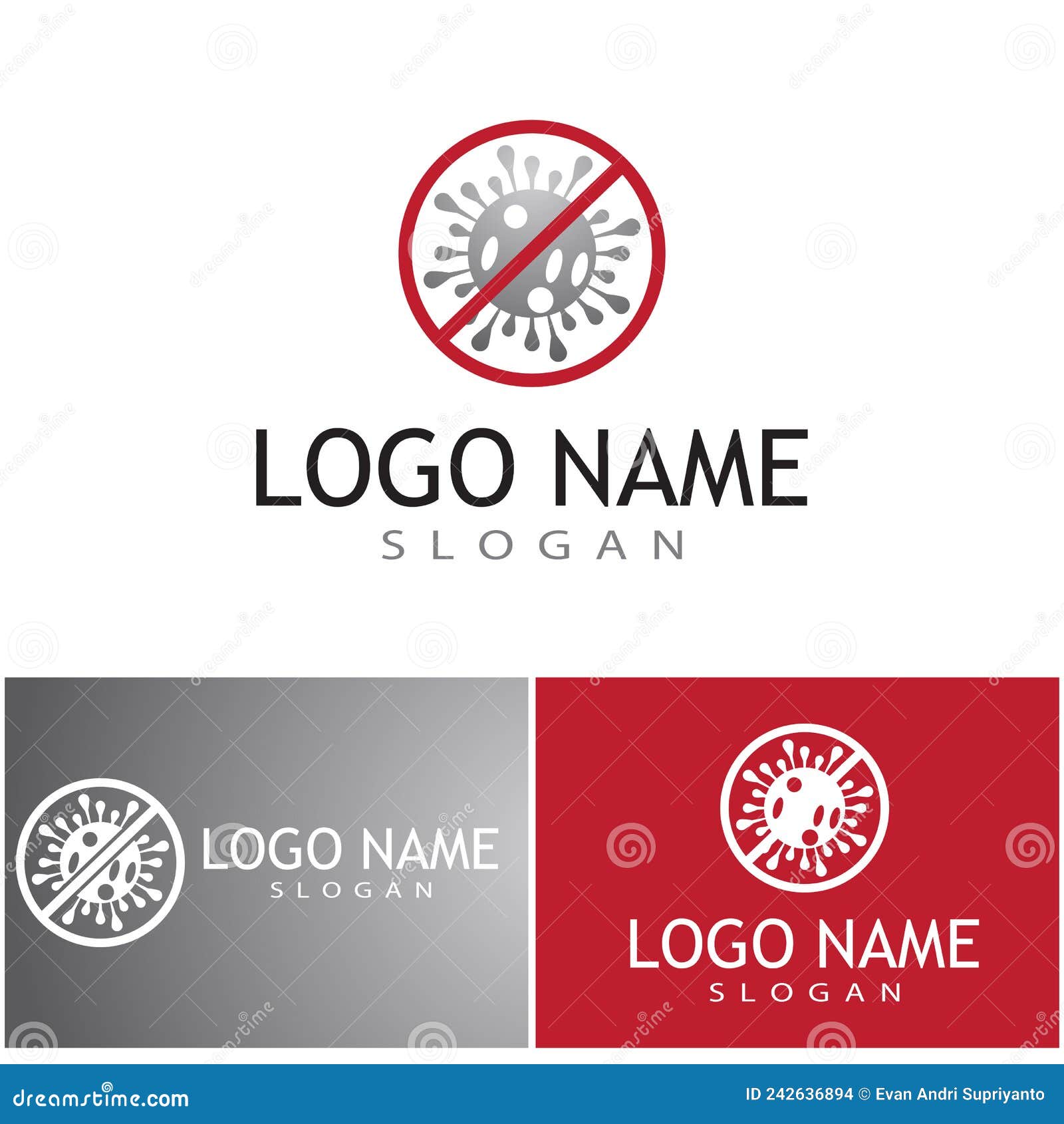 Bacterial Logo Template Vector Symbol Nature Stock Vector ...