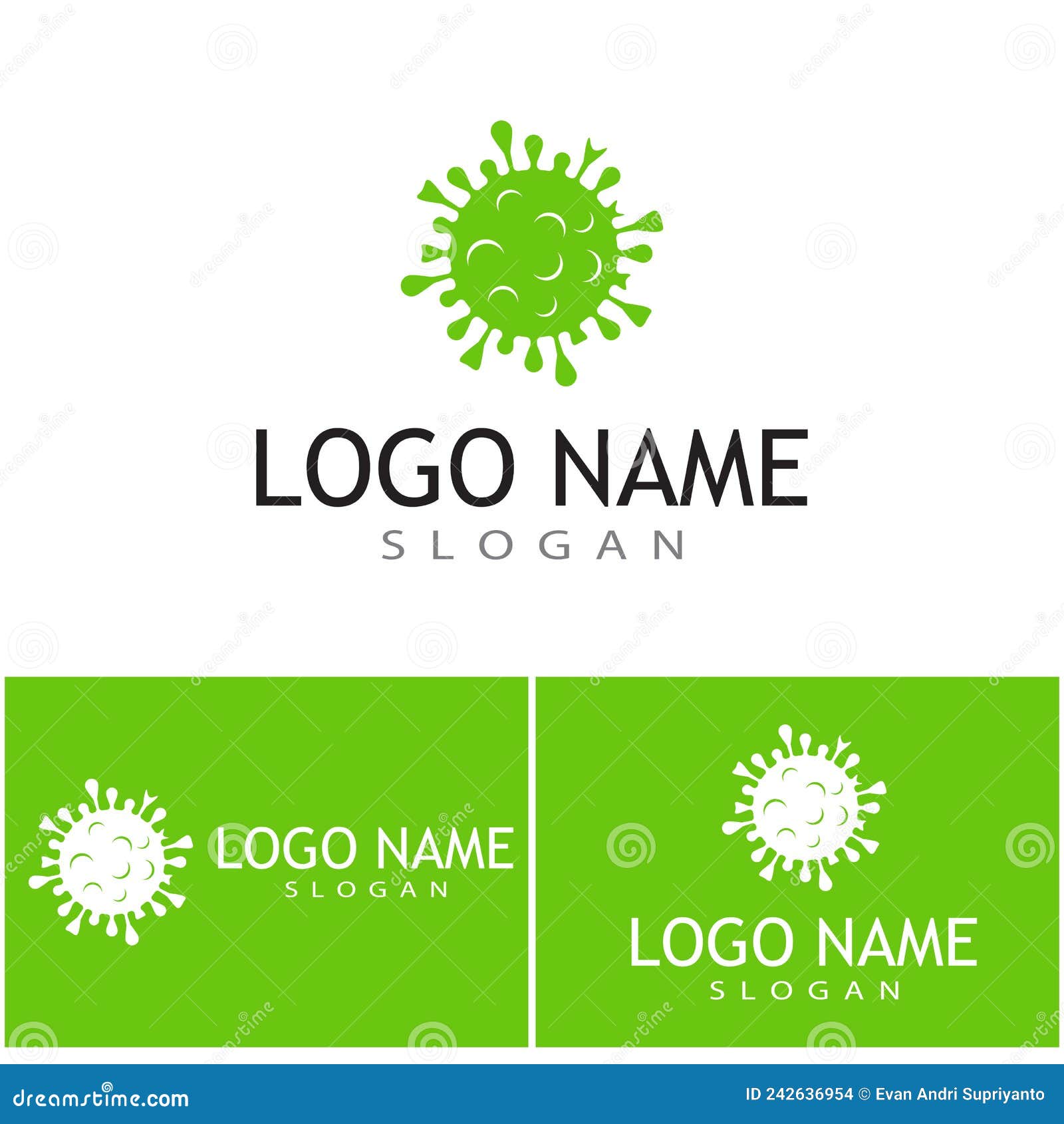 Bacterial Logo Template Vector Symbol Nature Stock Vector ...