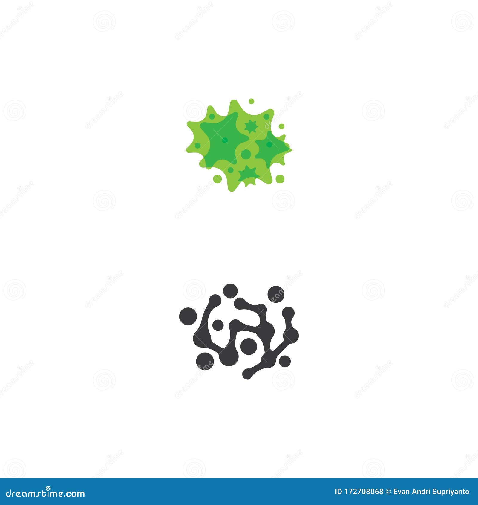 Bacterial Logo Template Vector Symbol Stock Vector - Illustration of ...