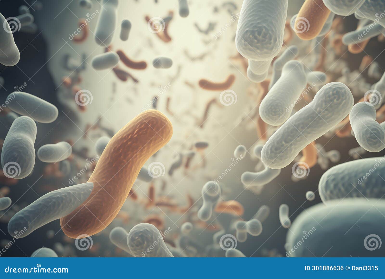 Bacterial Microbiome Diversity Stock Illustration - Illustration of ...