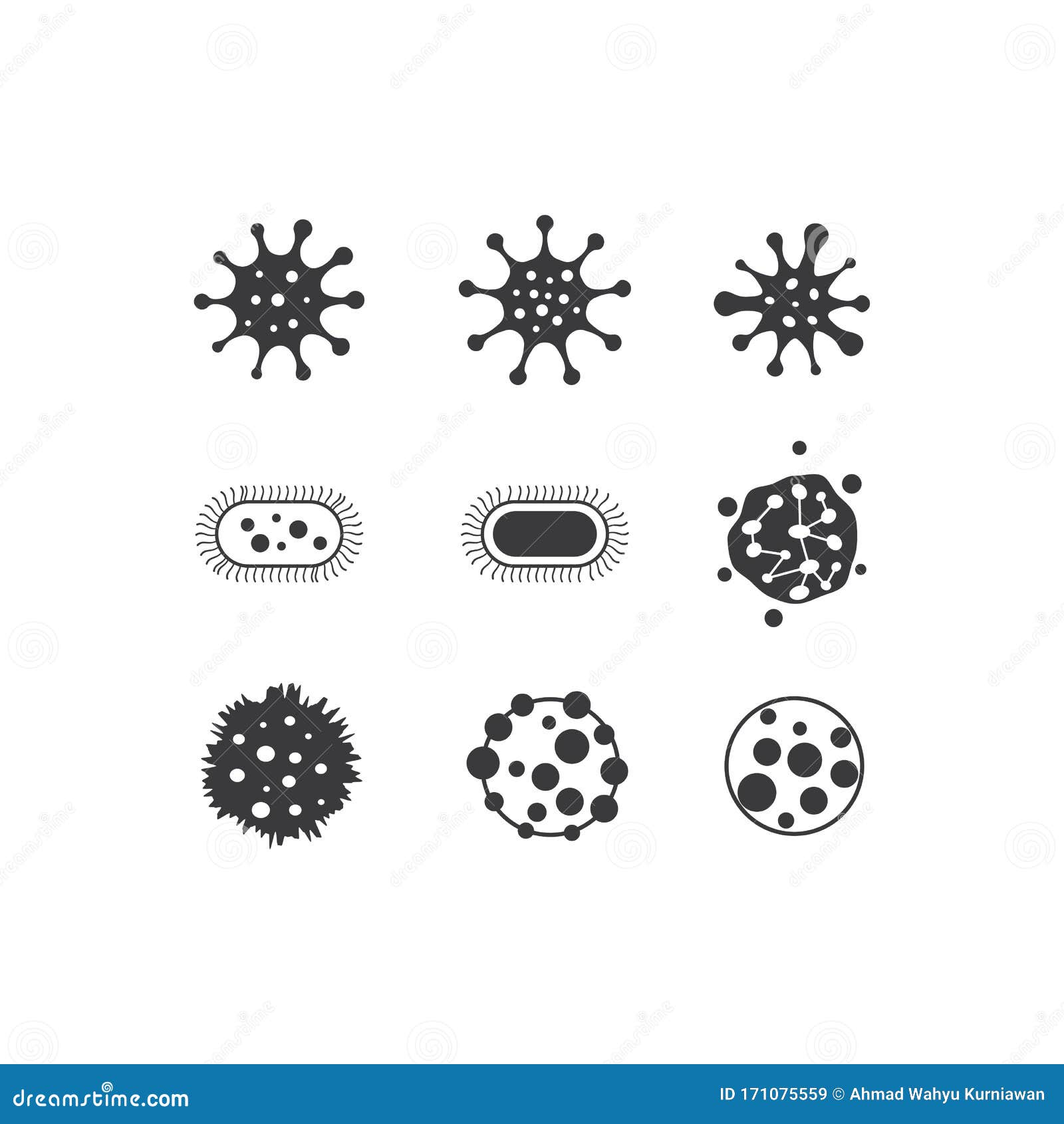 Probiotic Icon Set. It Included Prebiotic, Microbiome, Healthy ...