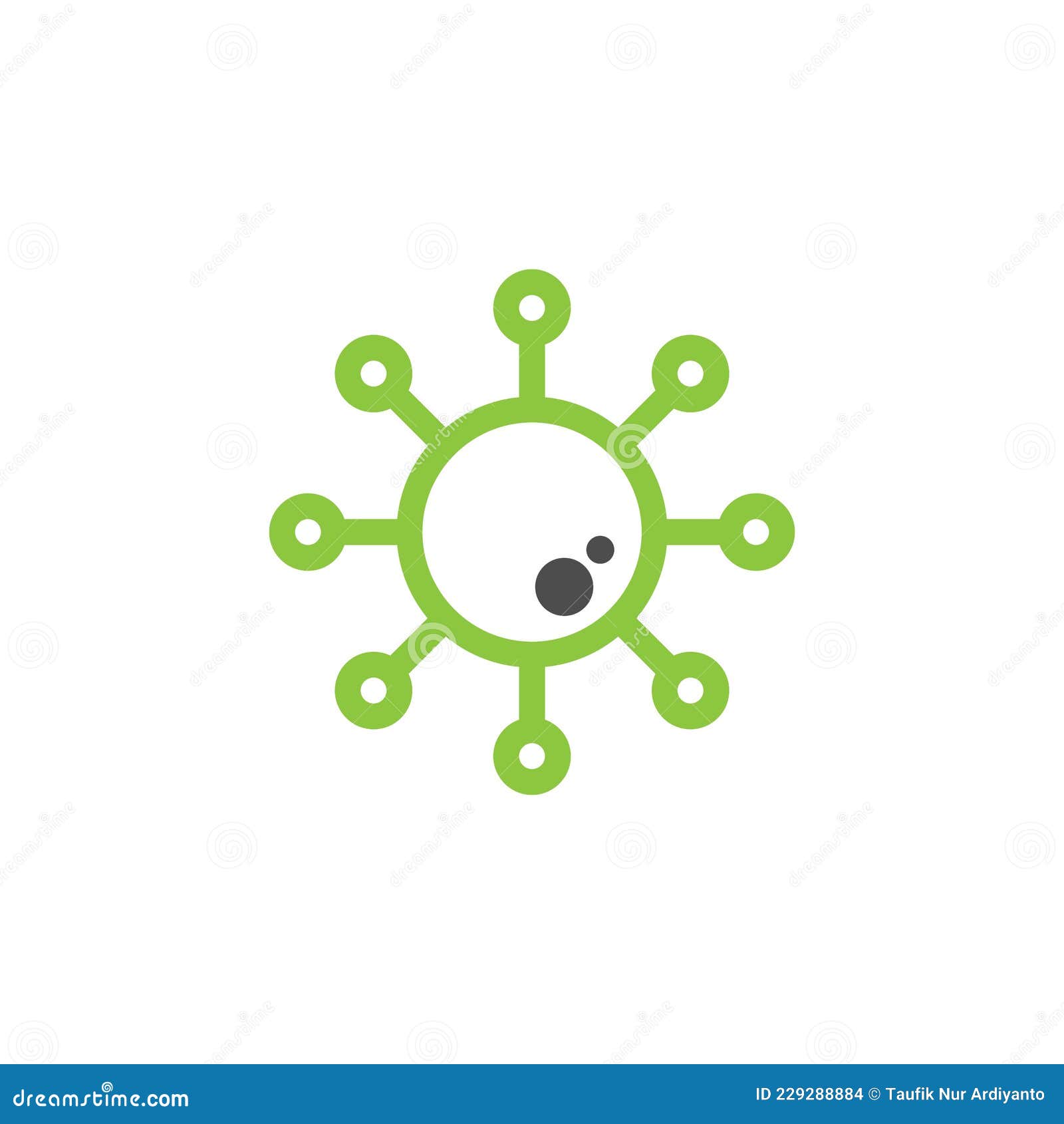 Bacterial Probiotic Icon Vector Flat Design Stock Illustration ...
