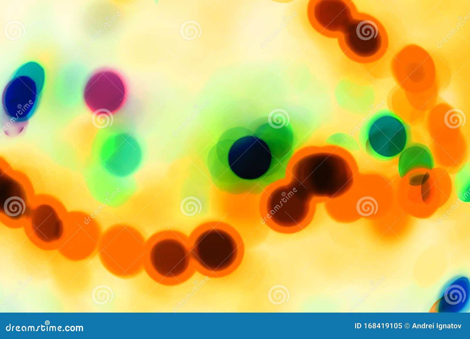 Bacterial Under The Microscope Background. Microbes Macro Microscope ...