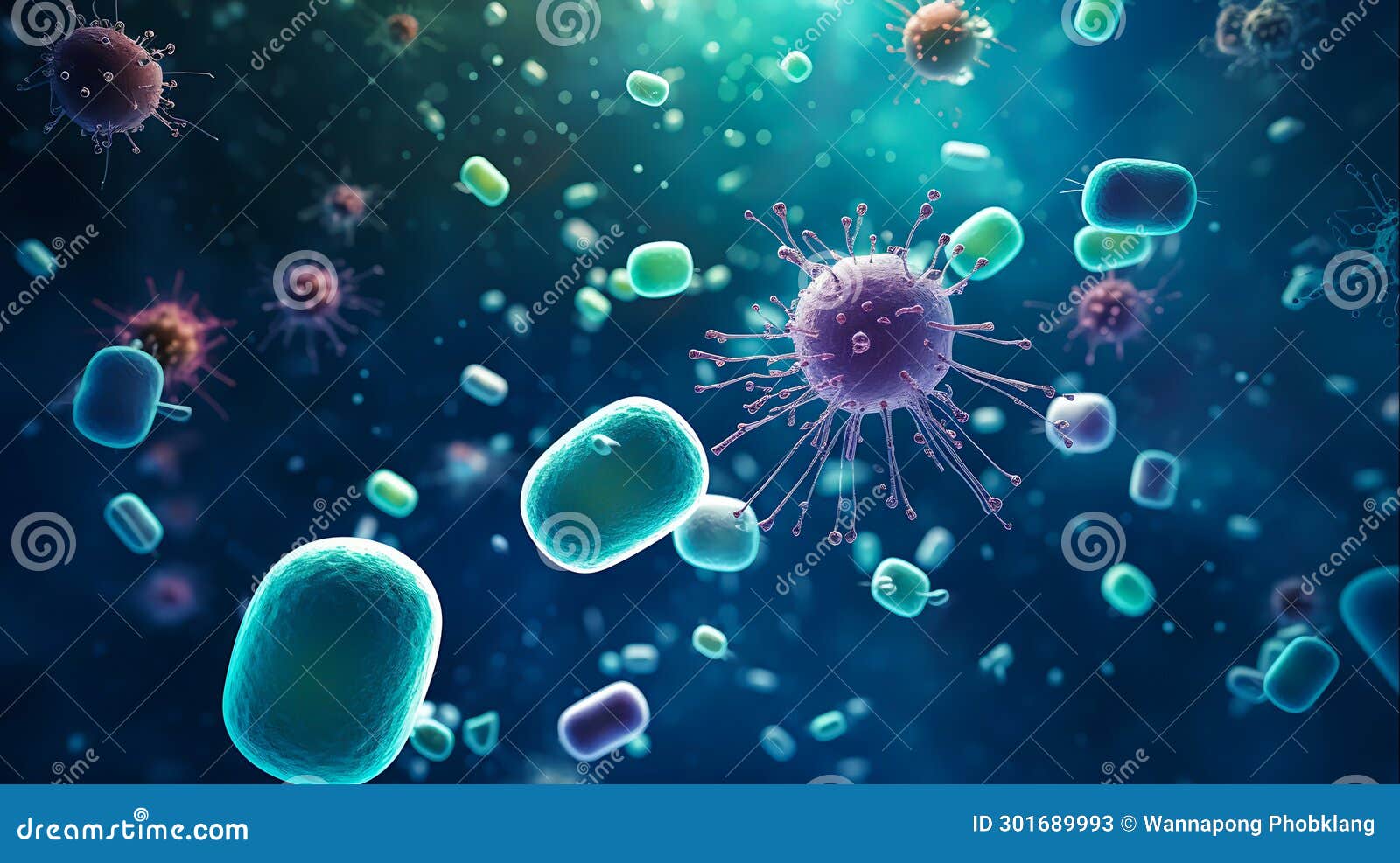 Bacterial and Viral Microcosm Science of Microbiology and Disease ...