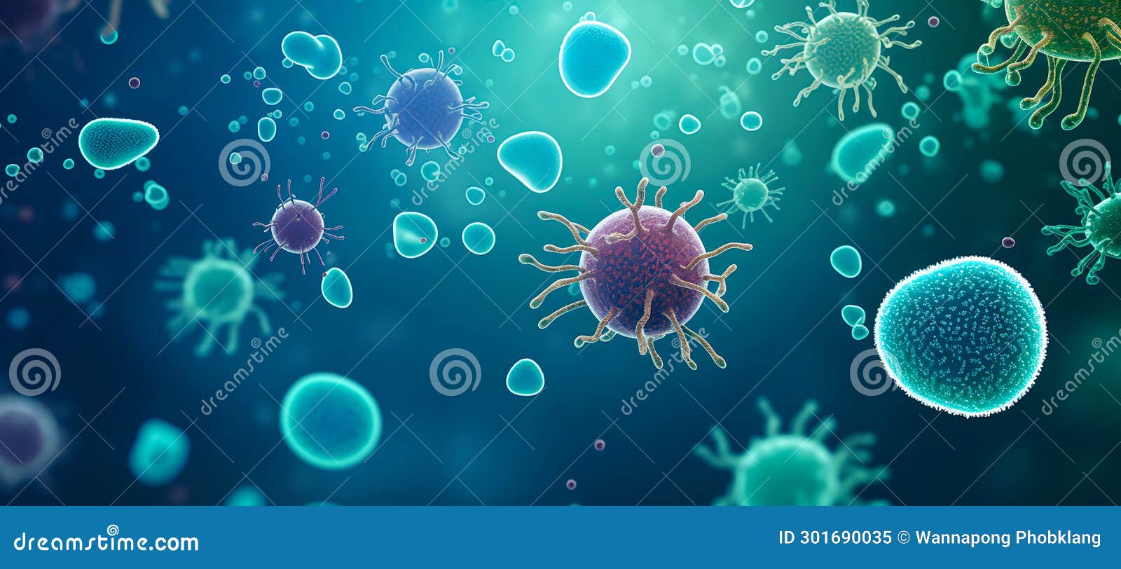 Bacterial and Viral Microcosm Science of Microbiology and Disease ...