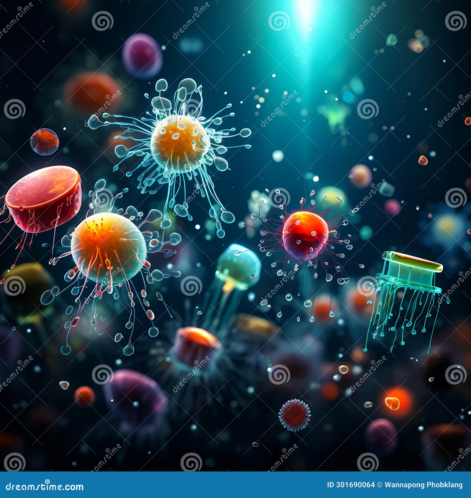 Bacterial and Viral Microcosm Science of Microbiology and Disease ...