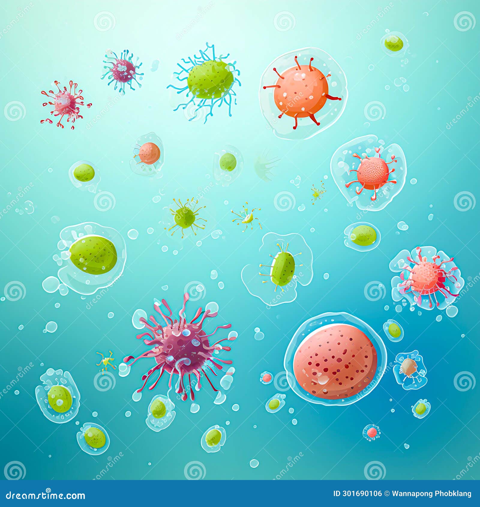 Bacterial and Viral Microcosm Science of Microbiology and Disease ...