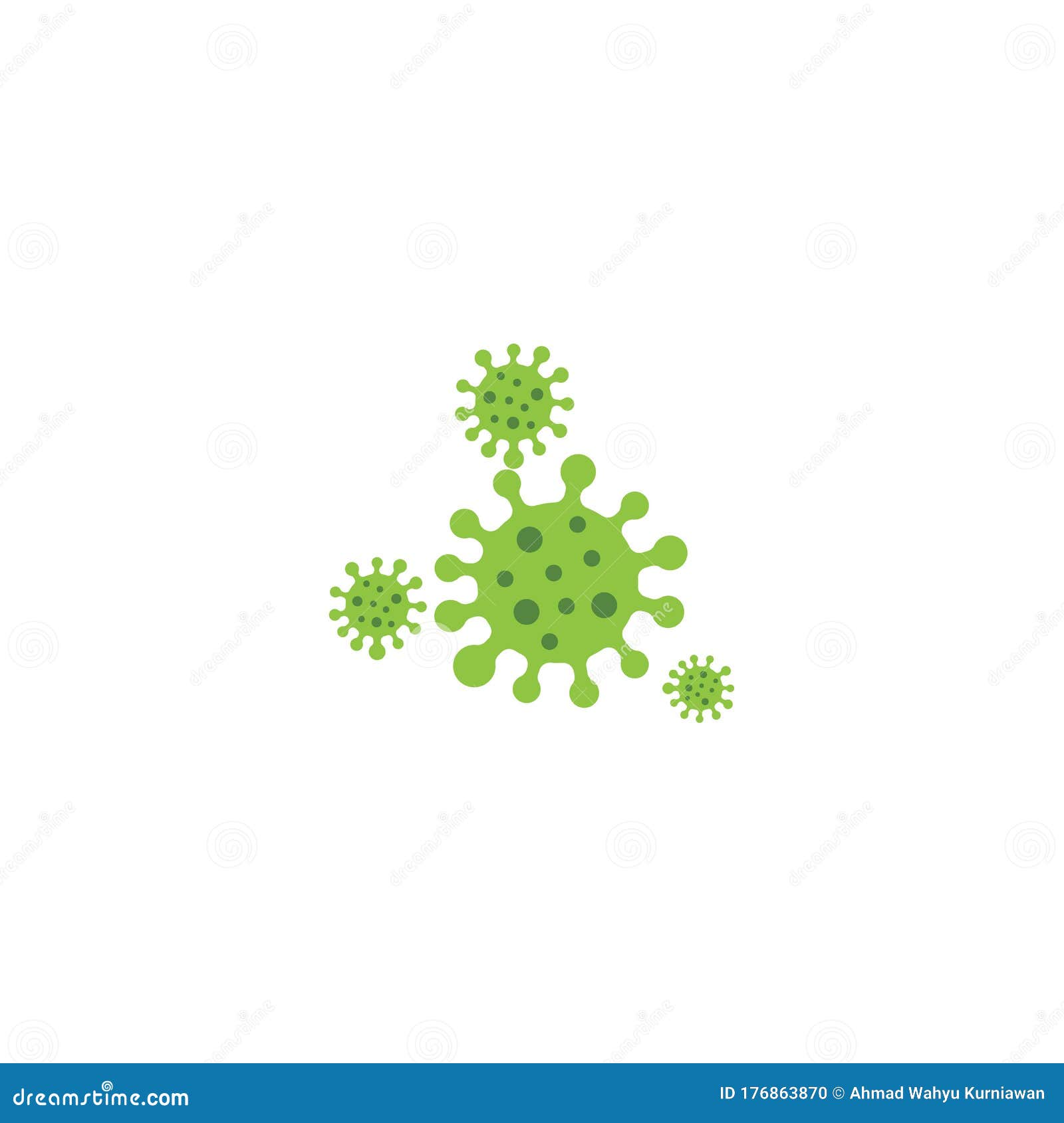 Bacterial virus icon stock illustration. Illustration of corona - 176863870