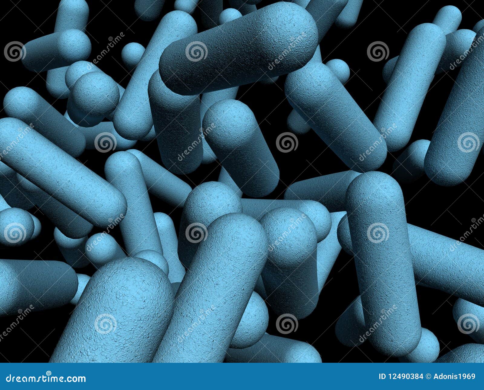 Bacterias stock illustration. Illustration of healthcare - 12490384