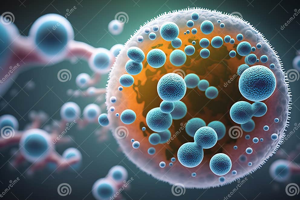 Bacterias Pneumococcus Pneumoniae Streptococcus Stock Illustration ...