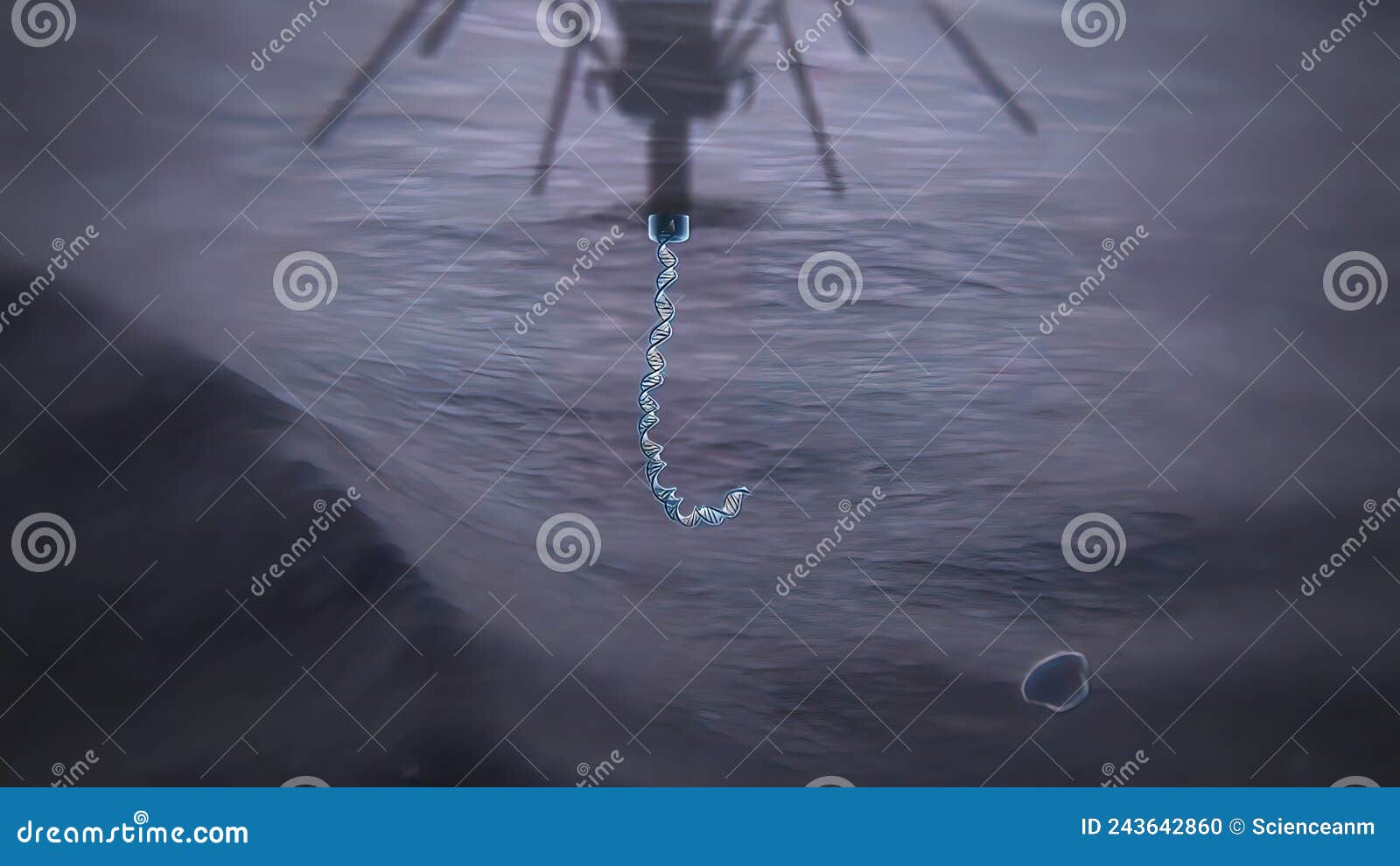 A Bacteriophage Virus Killing Bacteria by Injecting DNA To Replicate ...