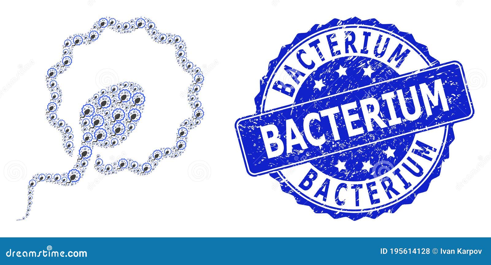 Grunge Bacterium Round Seal and Fractal Cell Insemination Icon Mosaic ... Grunge Bacterium Round Seal and Fractal Cell Insemination Icon Mosaic ...